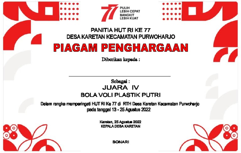 PIAGAM HUT RI | PDF