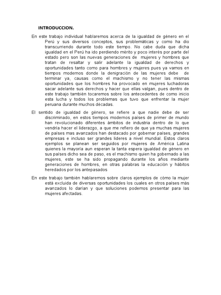 Igualdad de Genero - DDHH | PDF