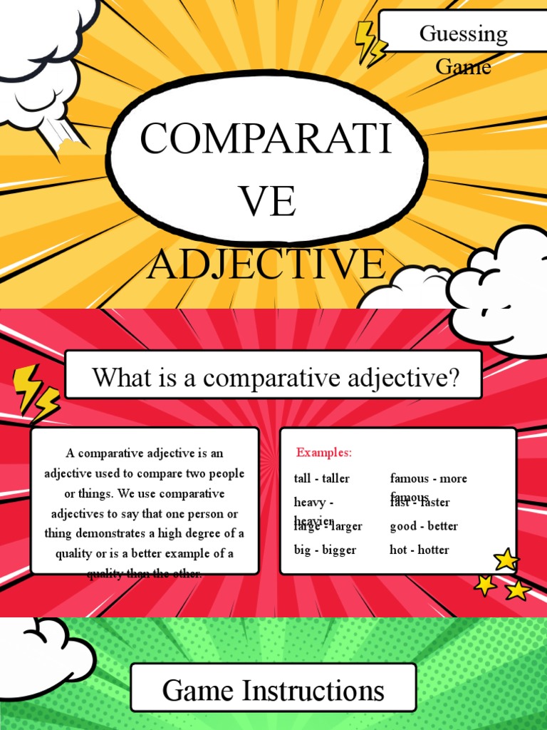 Comparative Adjectives | PDF