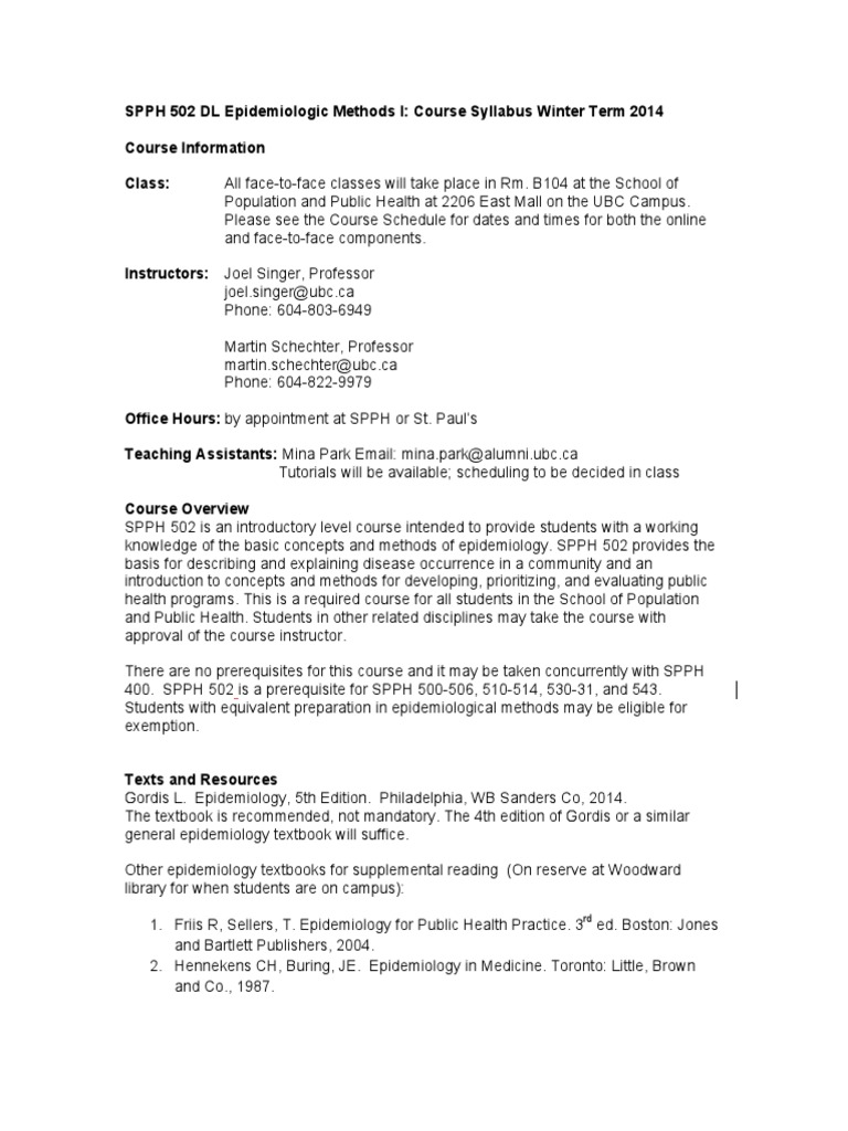 SPPH 502 DL 2014 | PDF