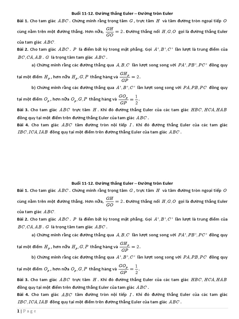 Buoi 11,12. Hinh học | PDF