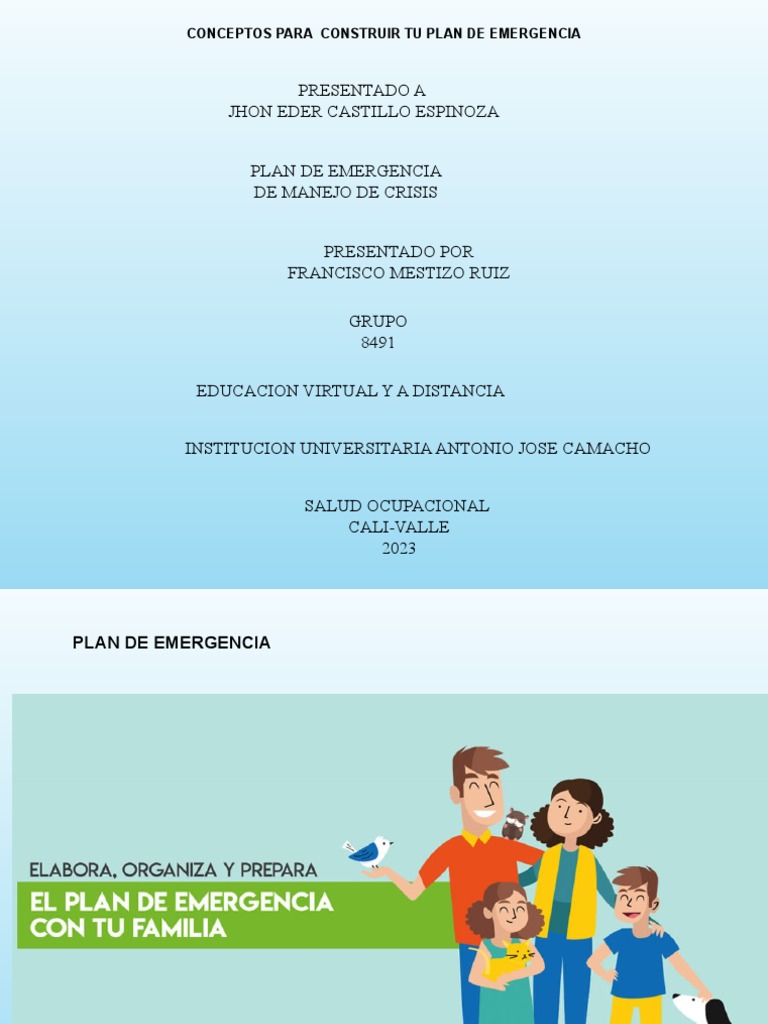 Plan de Emergencia MRF | PDF | Riesgo | La seguridad