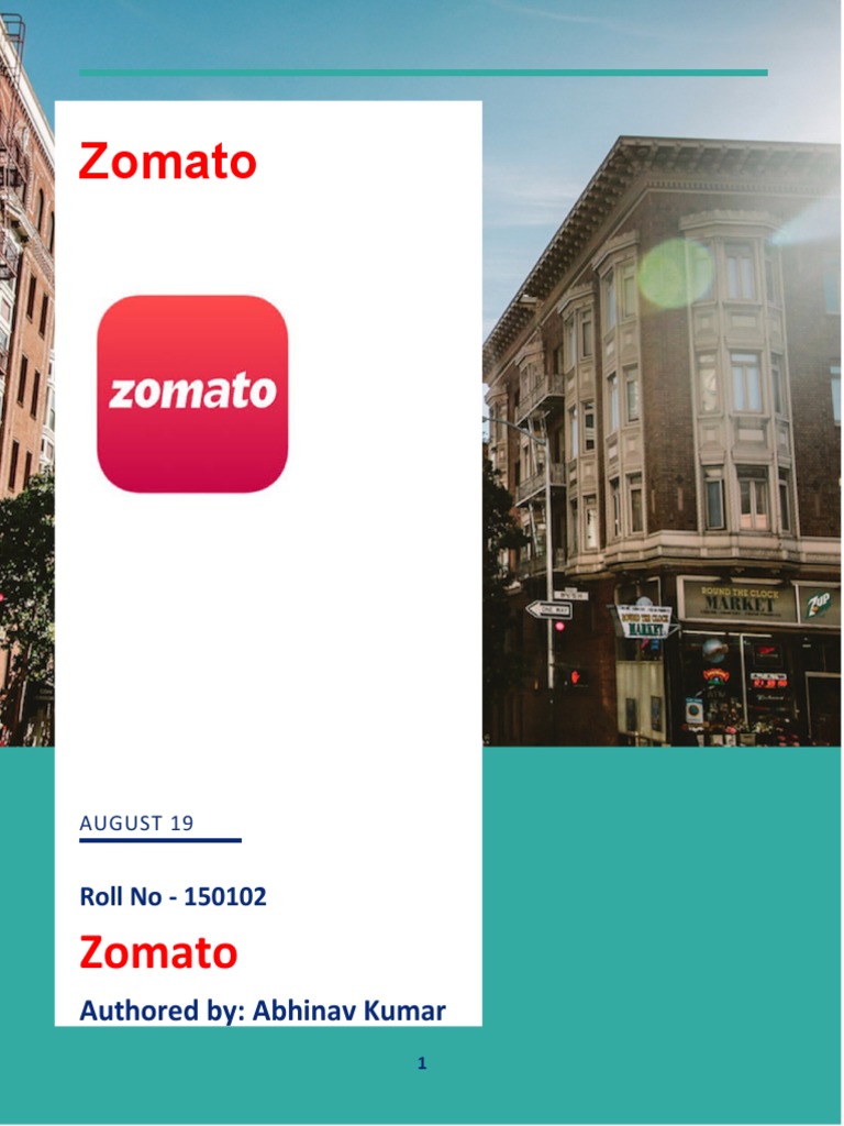 Zomato Research Case Study | PDF | Sampling (Statistics) | Consumer Behaviour