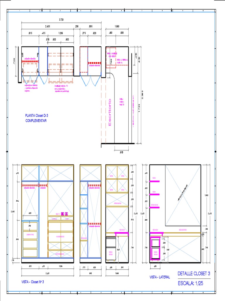 2.plano CLOSETS Dorm.3-Surco | PDF