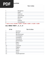 Tier 1 Cities | PDF