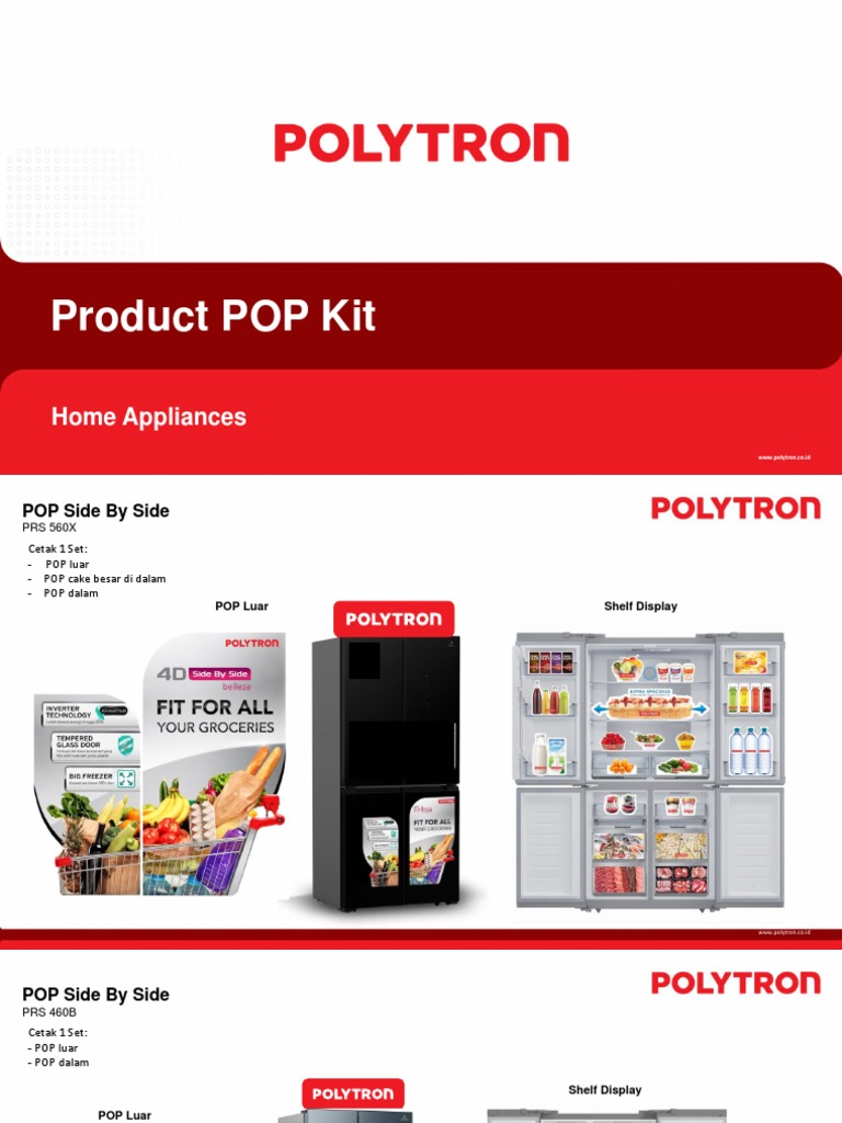Polytron Home Appliance POP Kits | PDF | Home Appliance | Manufactured ...