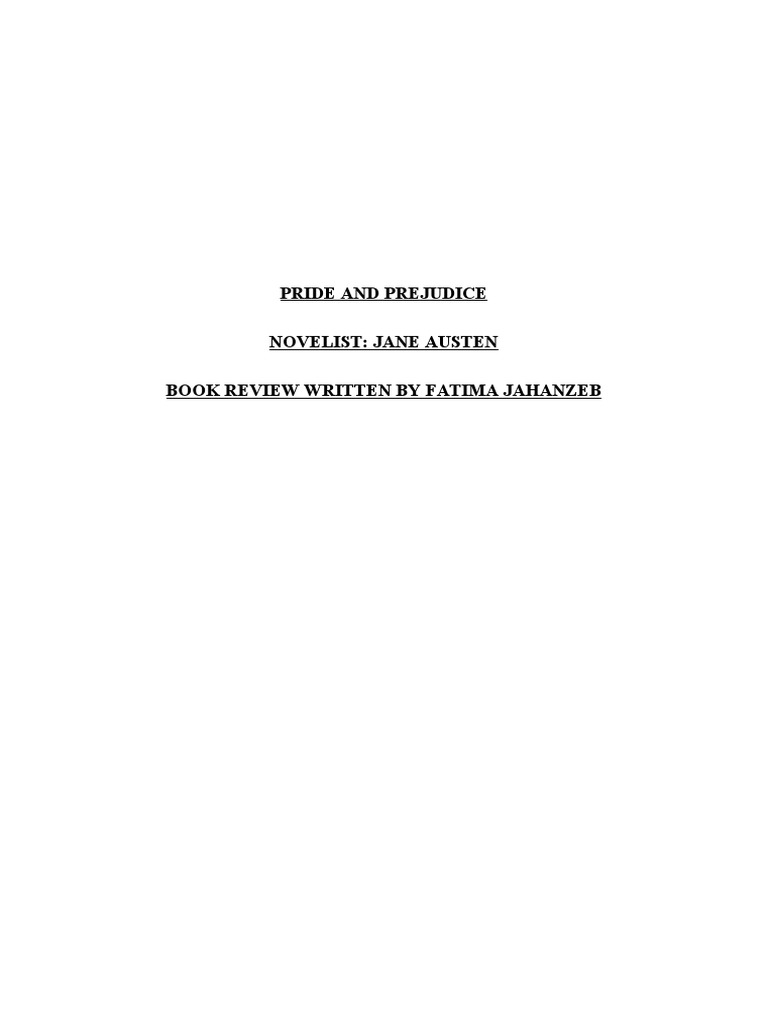 Review Pride and Prejudice | PDF | Pride And Prejudice | Mr. Darcy