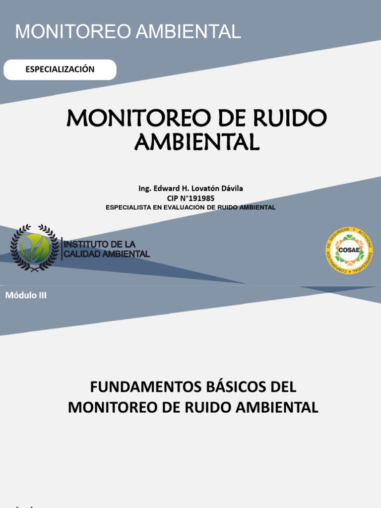 Monitoreo de Ruido Ambiental | PDF