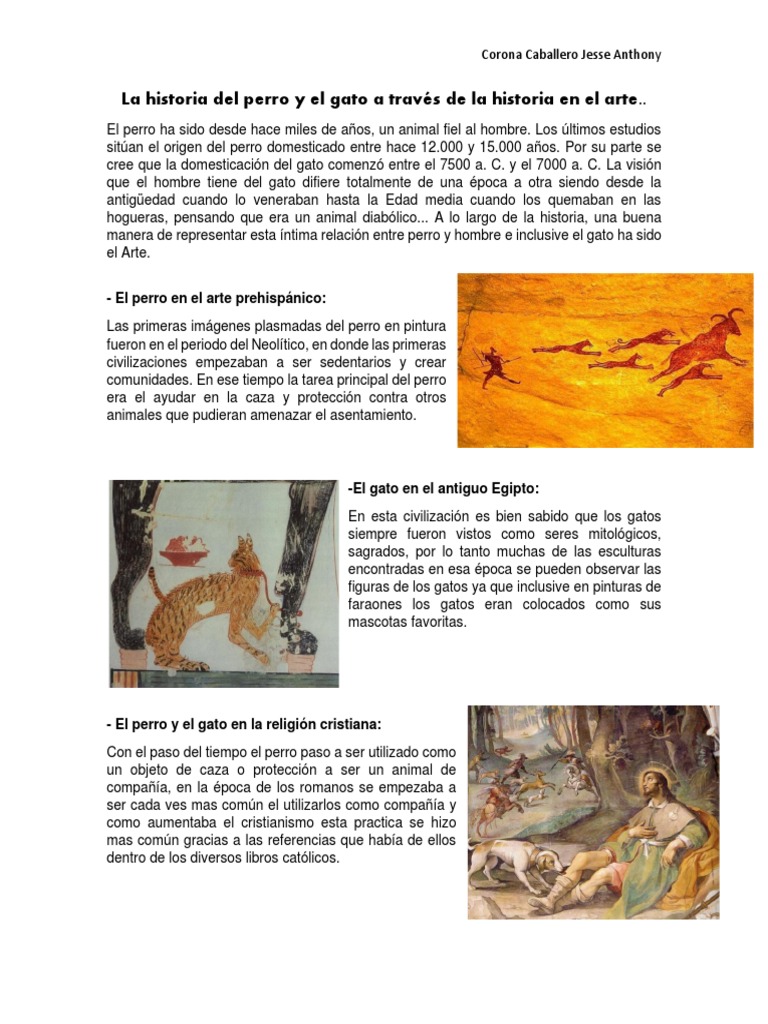 La historia del perro y el gato a través de la historia en el arte ...