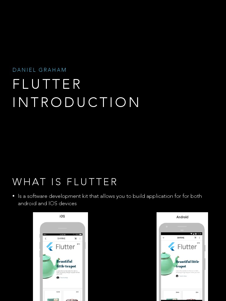 Flutter Lecture 1 | PDF | Software Engineering | Software Industry