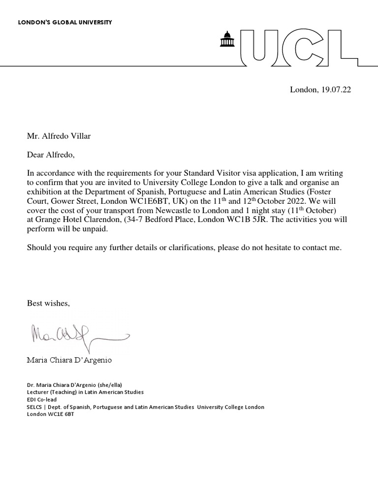 UCL Invitation | PDF
