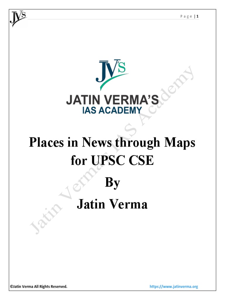 UPSC Places in News: Map Guide | PDF