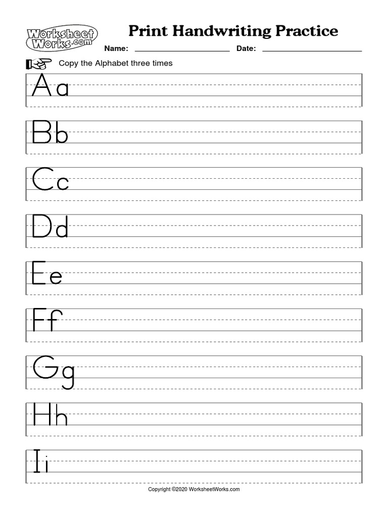 Alphabet Writing | PDF