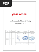 Ultrasonic Testing Calibration Procedure | PDF | Calibration | Ultrasound