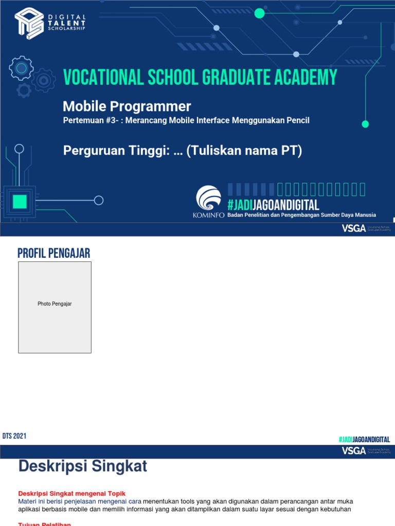 Pertemuan 03 Mobile Programmer VSGA DTS 2021 | PDF