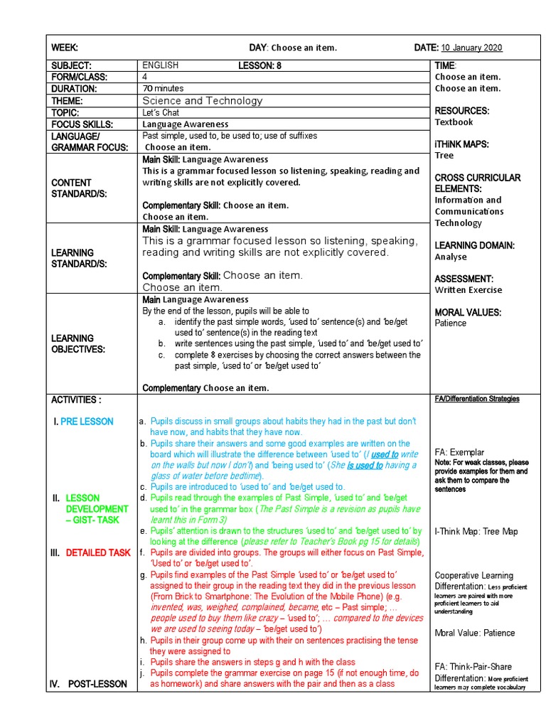 Lesson 8 | PDF | Learning | Communication