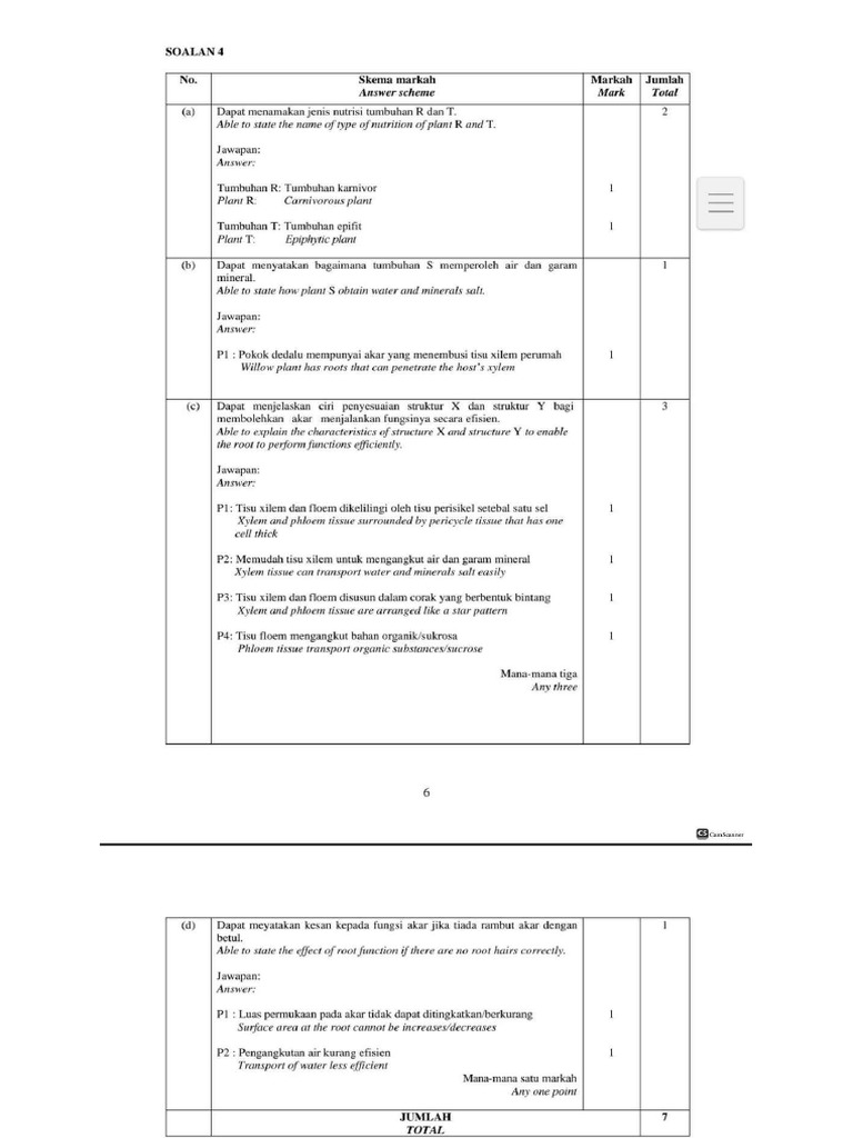 Jawapan Bio t5 Bab 3 | PDF
