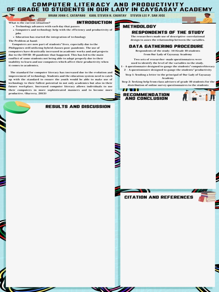 Computer Literacy and Productivity of Grade 10 Students in Our Lady of ...