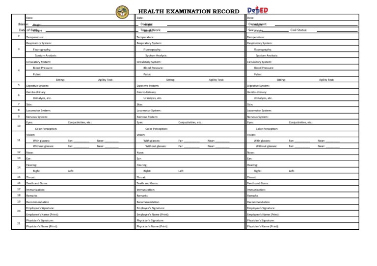 Form 86 | PDF | Clinical Medicine | Medicine