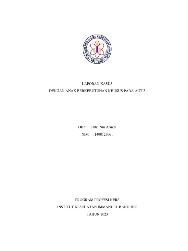 LK AUTIS - Putri Nur Arinda | PDF