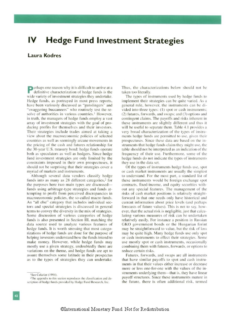 Hedge Fund Strategies Explained Pdf