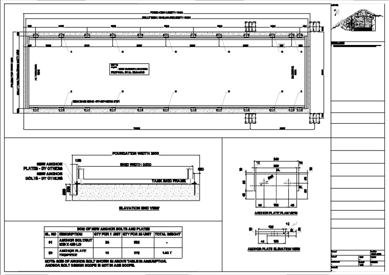 Foundation Drawing As Per Design 01 | PDF