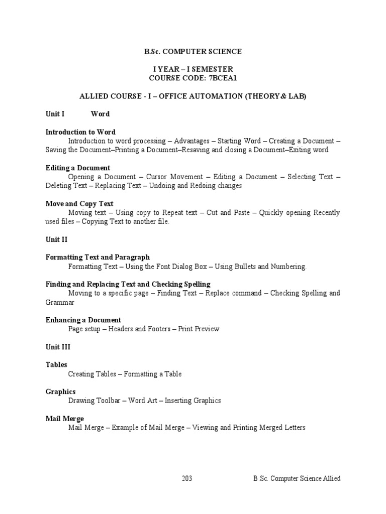 25 B Sc Computer Science Allied Syllabus 2017 18 Pdf