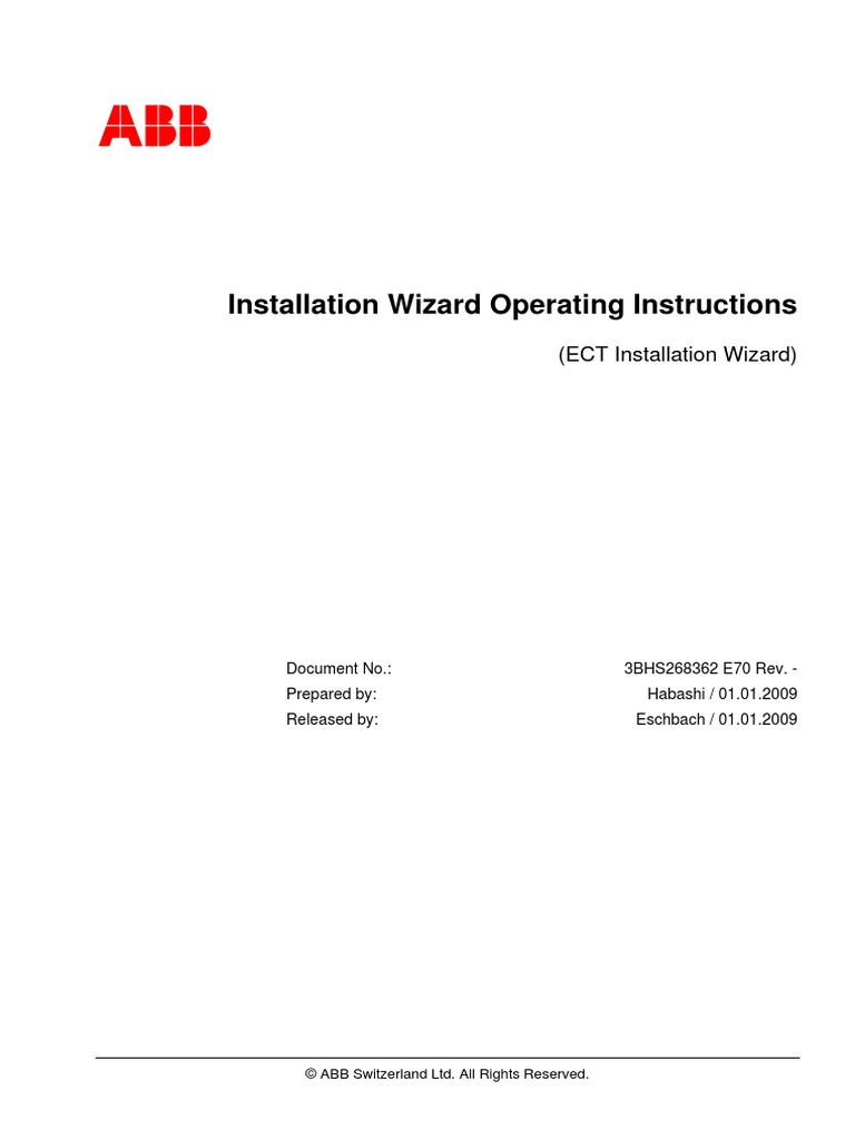 ECT Installation Wizard Guide | PDF