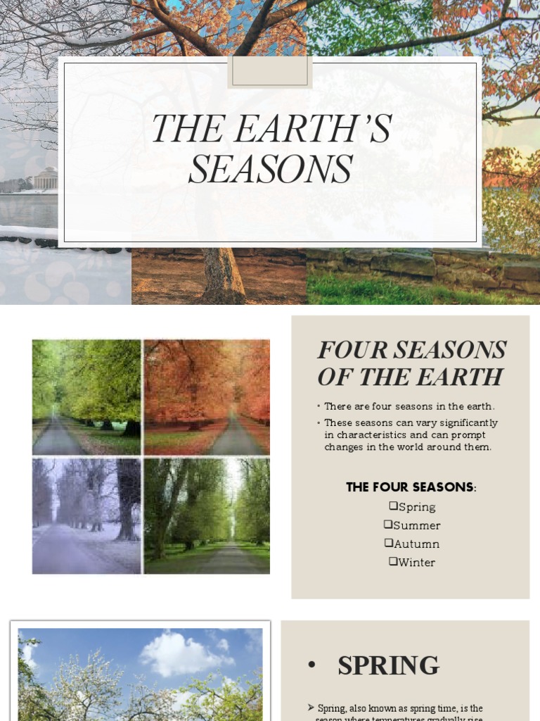 The Earth’s Seasons | PDF