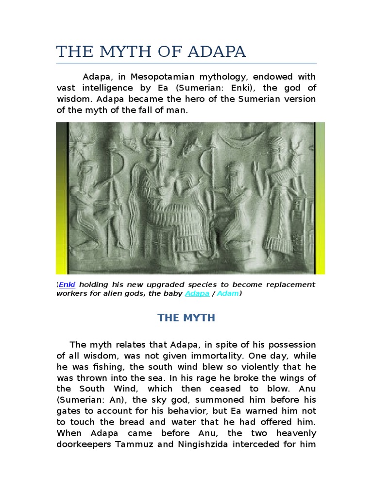 The Myth of Adapa | PDF