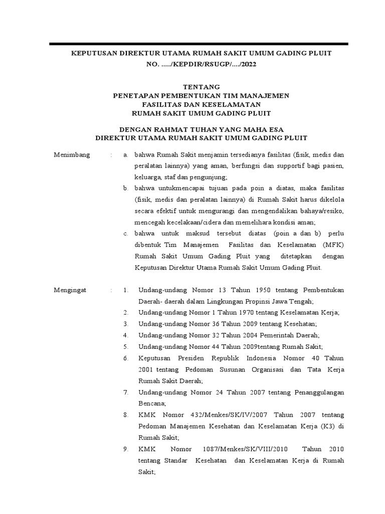 SK TIM MFK RSGP JULI 2022 | PDF