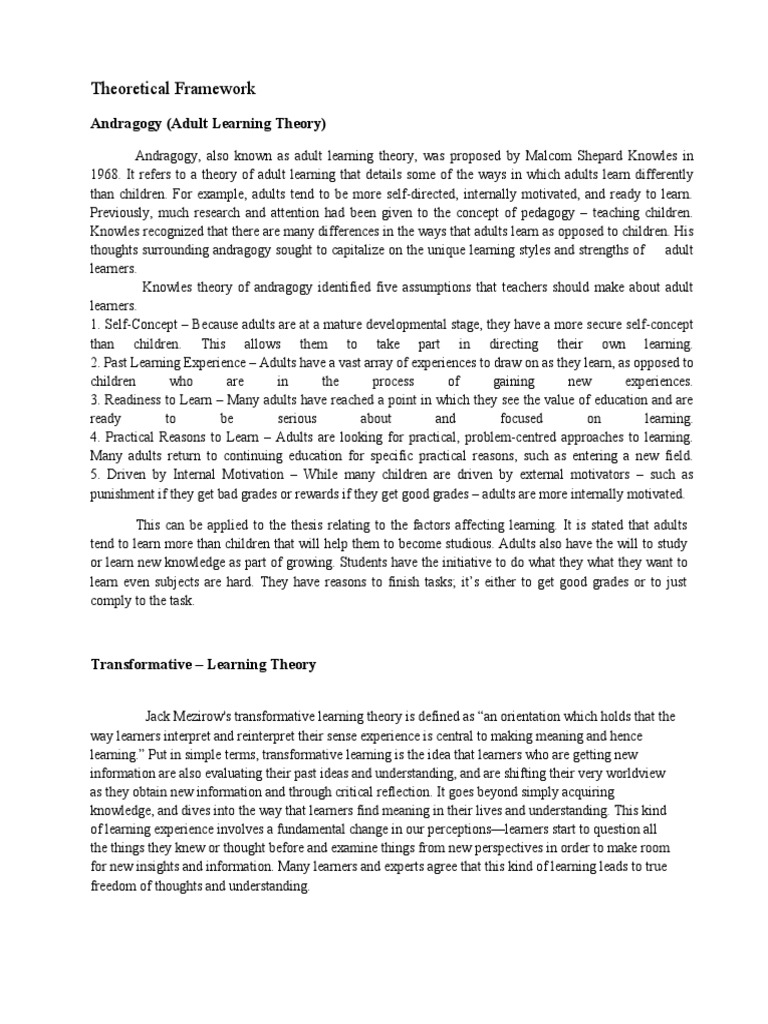 Theoretical Framework | PDF