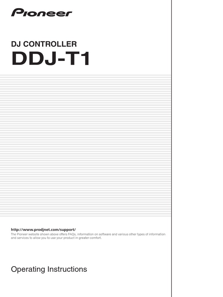 Ddj T1 Manual En Pdf Disc Jockey Electromagnetic Interference