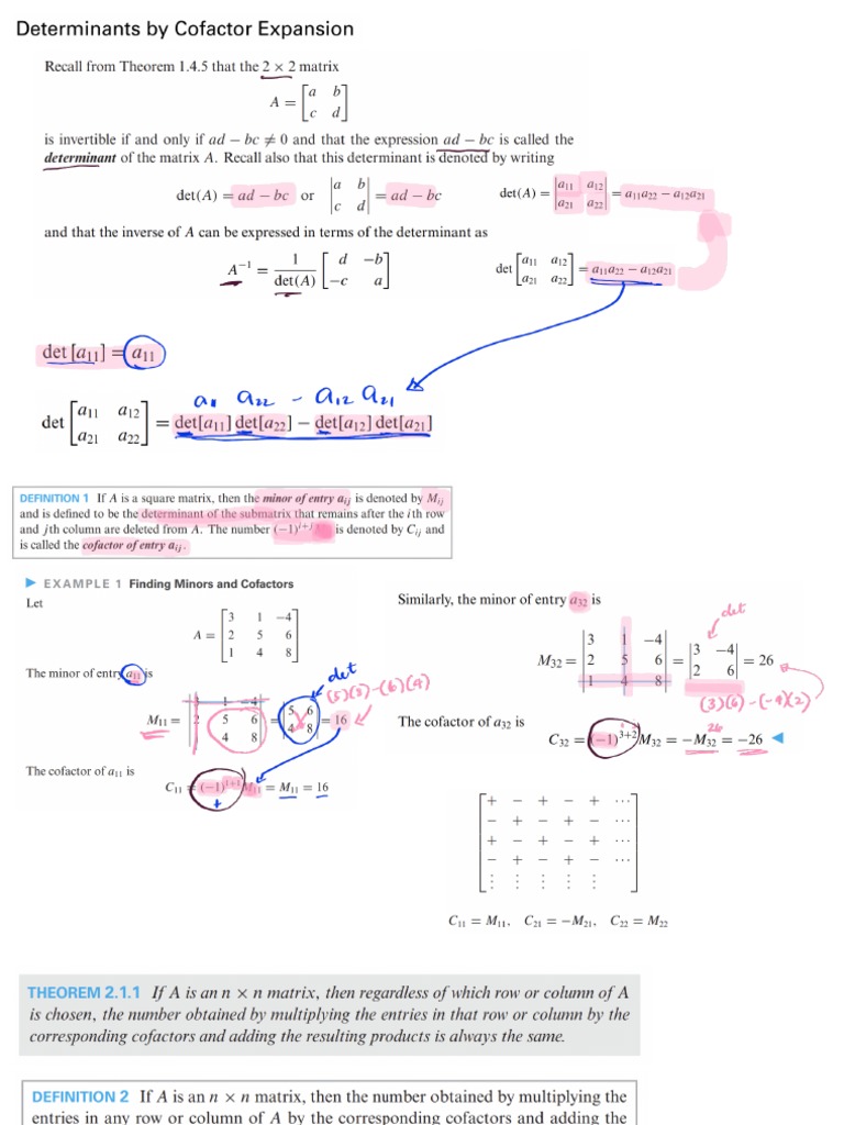 Linear Algebra Notes | PDF