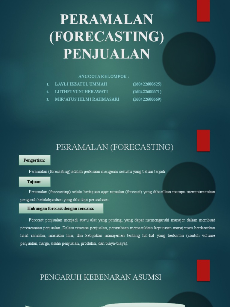 Teknik Peramalan Penjualan Efektif | PDF