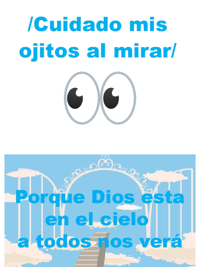 Cuidado Mis Ojitos Al Mirar CORO | PDF | Cocina, comidas y vino | Artes ...