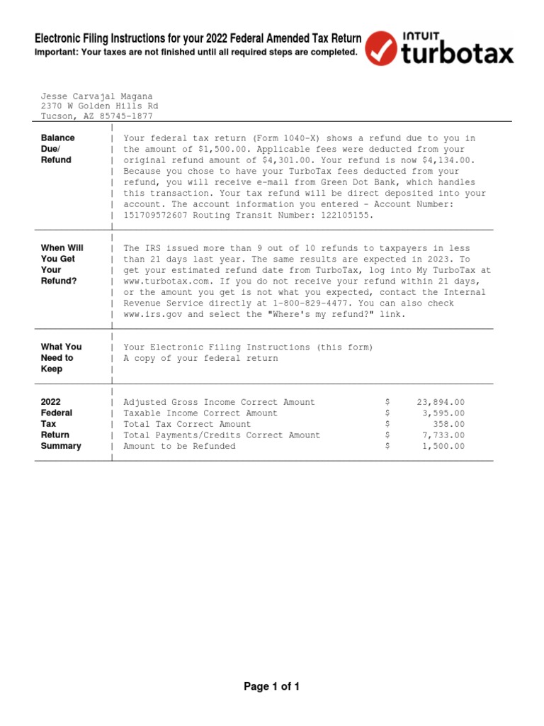 2022 TaxReturn | PDF | Business | Law