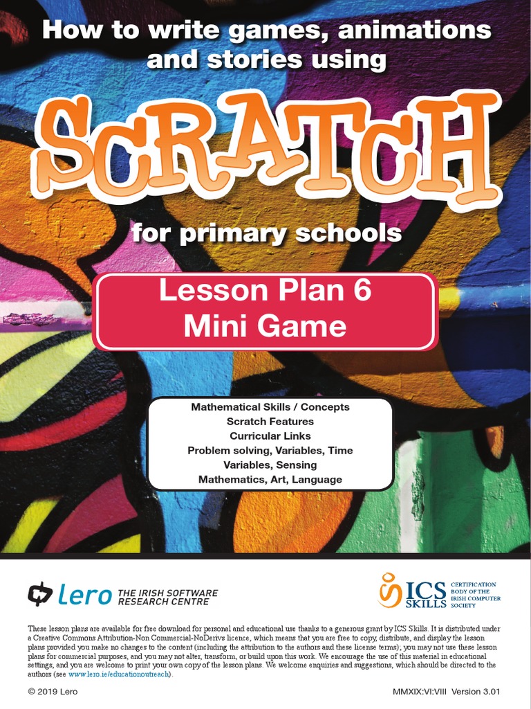 Lesson 6 V3 | Download Free PDF | Scratch (Programming Language) | Computing