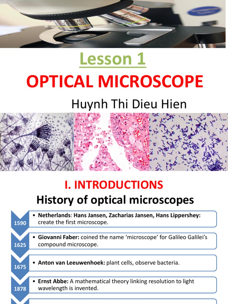 Lesson 1- Optical Microscope | PDF