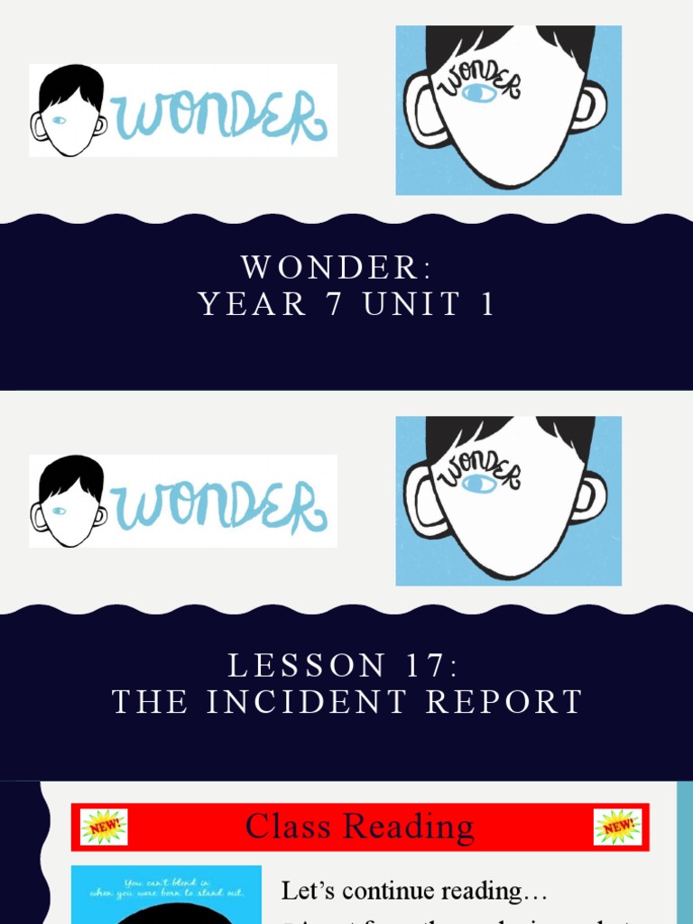 Lesson-17 - The-Incident-Report Wonder | PDF | Vocabulary | Human ...