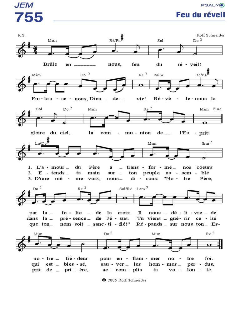 Feu Du Reveil - Jem 755 | PDF