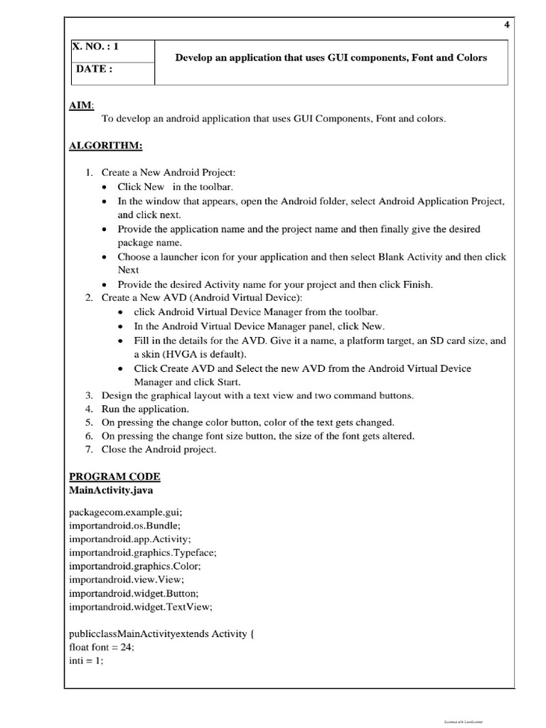 Cs8662 Mobile Applicationdevelopment Laboratory 1113774295 Cs8662 Mad ...