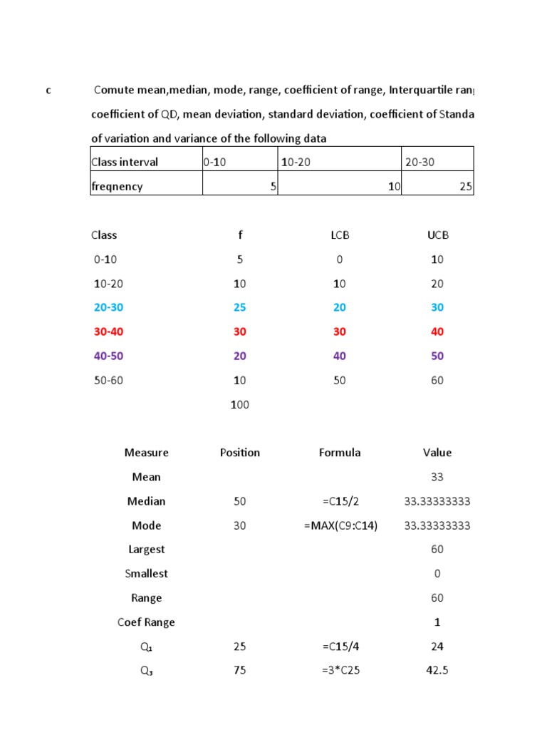 Lab - Continuous Series | PDF | Sampling (Statistics) | Mathematics