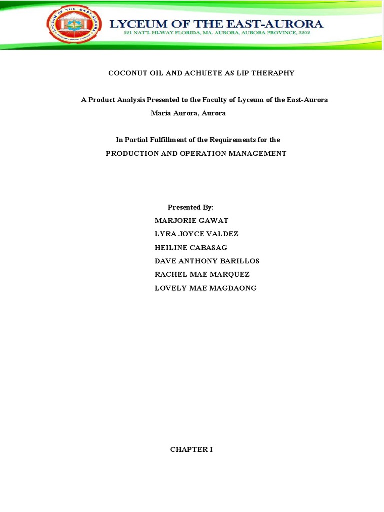 POM FEASIBILITY STUDY Autosaved | PDF