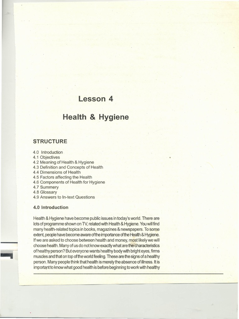 Health & Hygine | PDF | Oral Hygiene | Mental Health