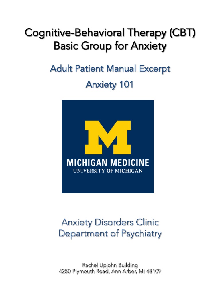 Anxiety 101 | PDF | Anxiety Disorder | Cognitive Behavioral Therapy