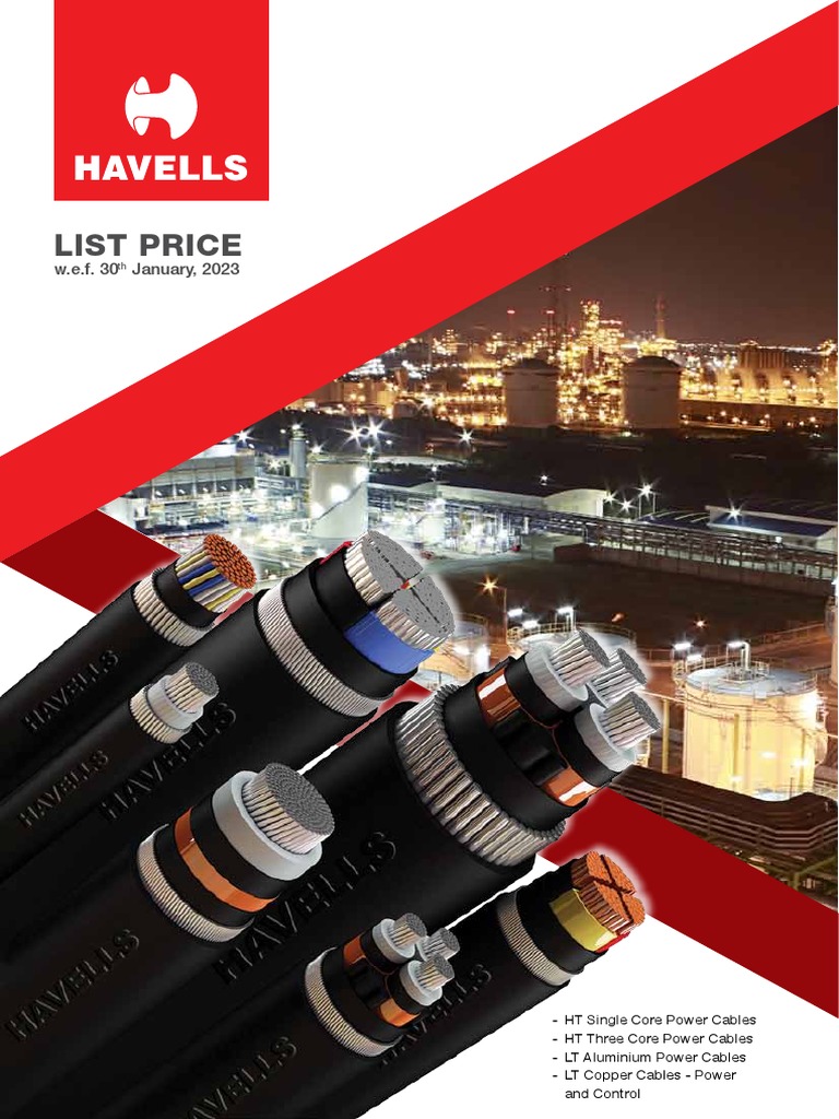 Havells Industrial Cables | PDF | Home & Garden | Technology & Engineering