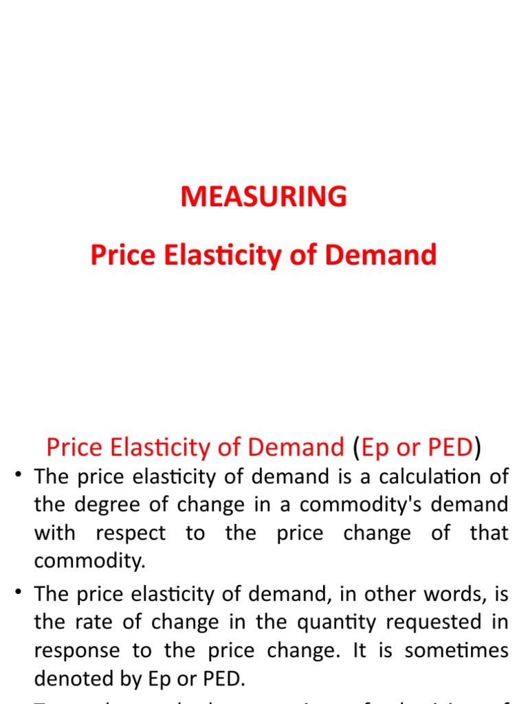 Measuring PeD | PDF