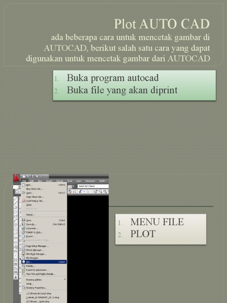 Plot Auto Cad Ko | PDF | Komputer