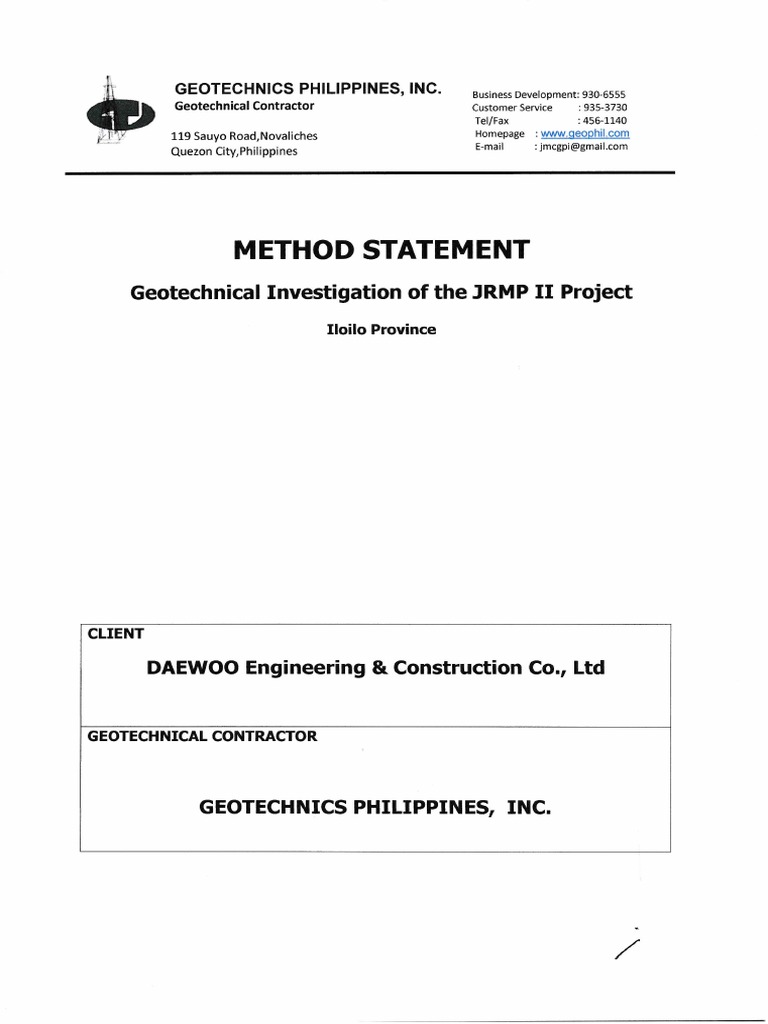 Geotechnical Investigation | PDF